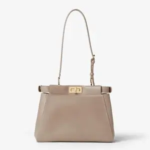 Fendi My Peekaboo Small Dove Gray Leather Bag